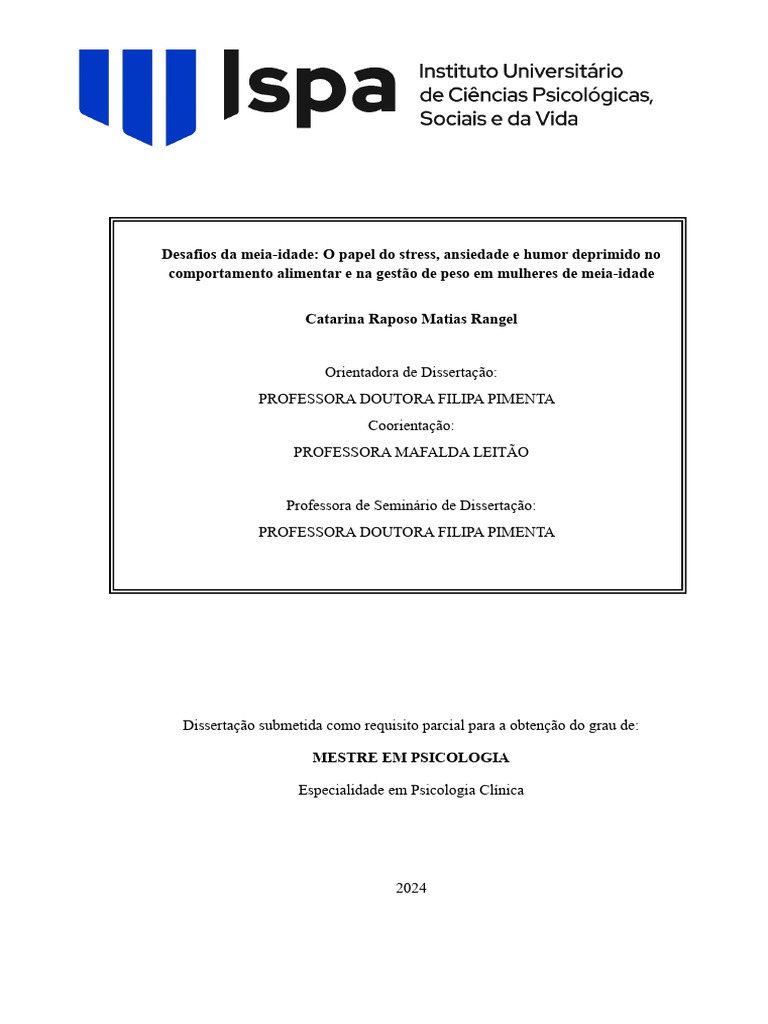 Catarina Rangel - Dissertação | PDF