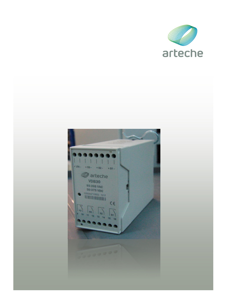 Manual Relé Supervisor de Bobina Arteche VDB30 | PDF