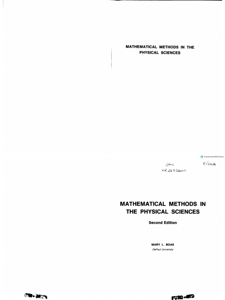 M. L. Boas-Mathematical Methods in The Physical Sciences - John Wiley | PDF
