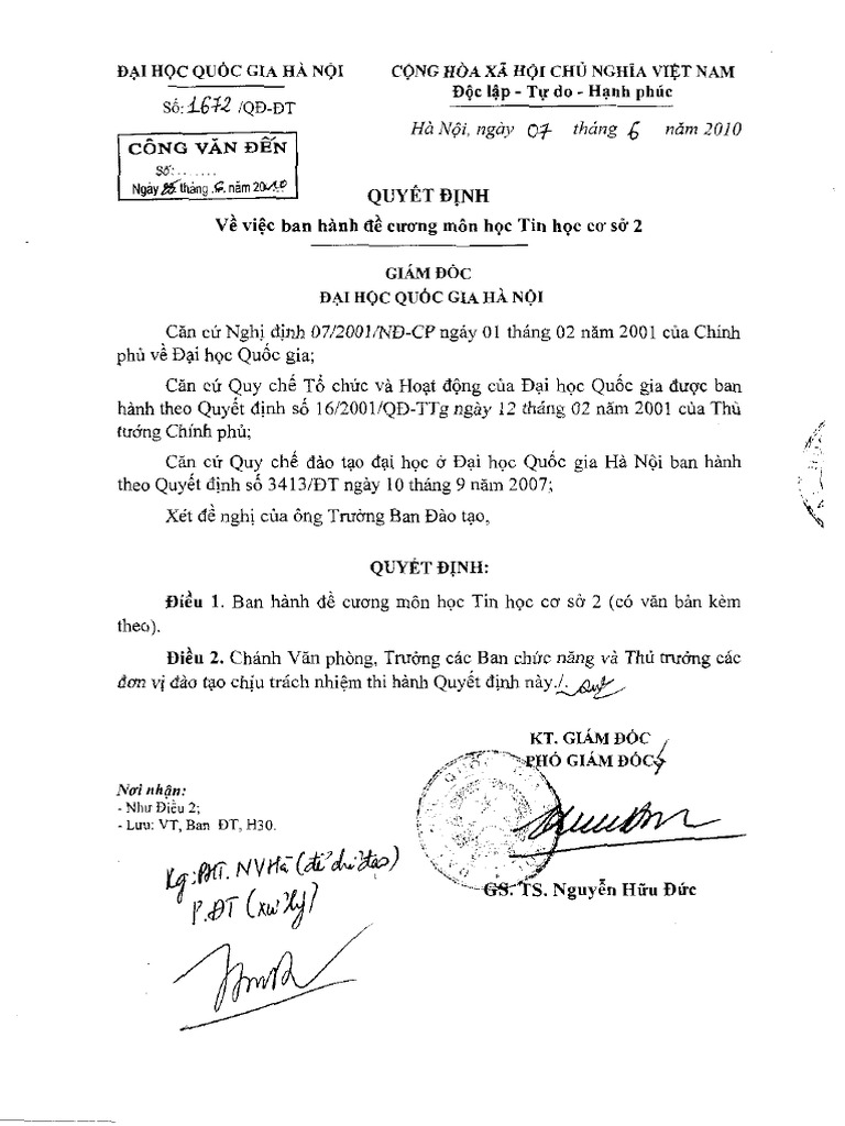 Tin Hoc Co So 2 | PDF