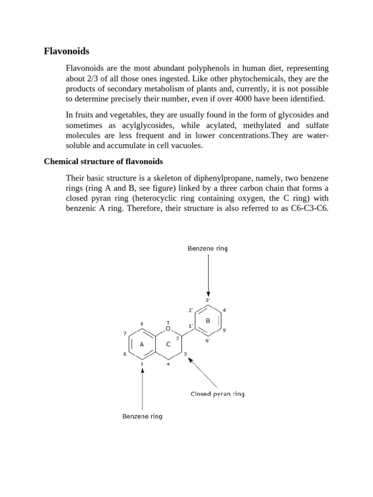 Flavonoids Introduction N Classification | PDF