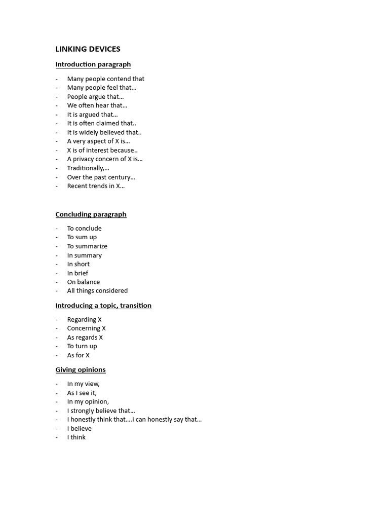 LINKING DEVICES | PDF