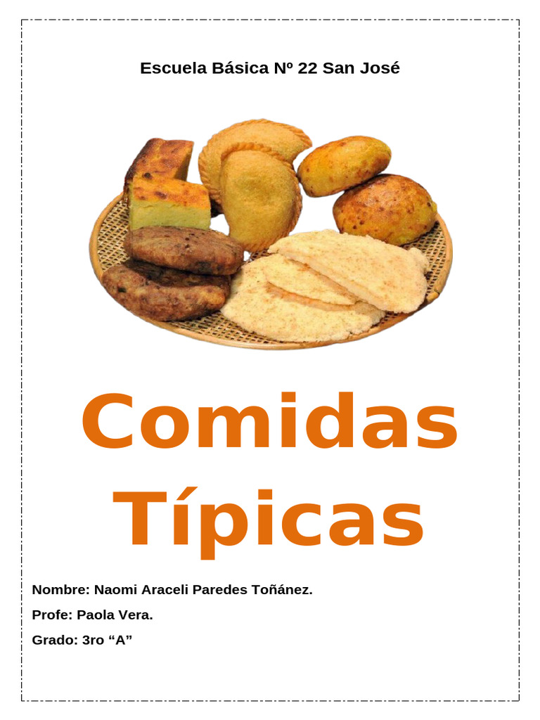 comidas tipicas recetas | PDF