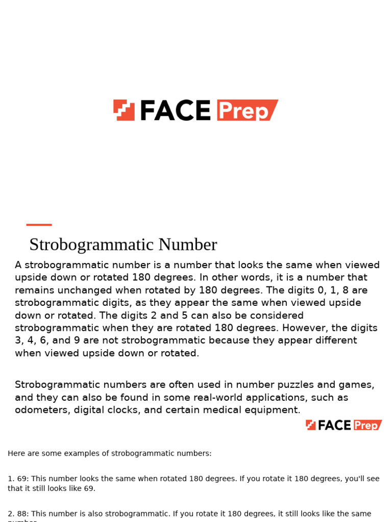 20-Strobogrammatic Number-07-08-2024 | PDF