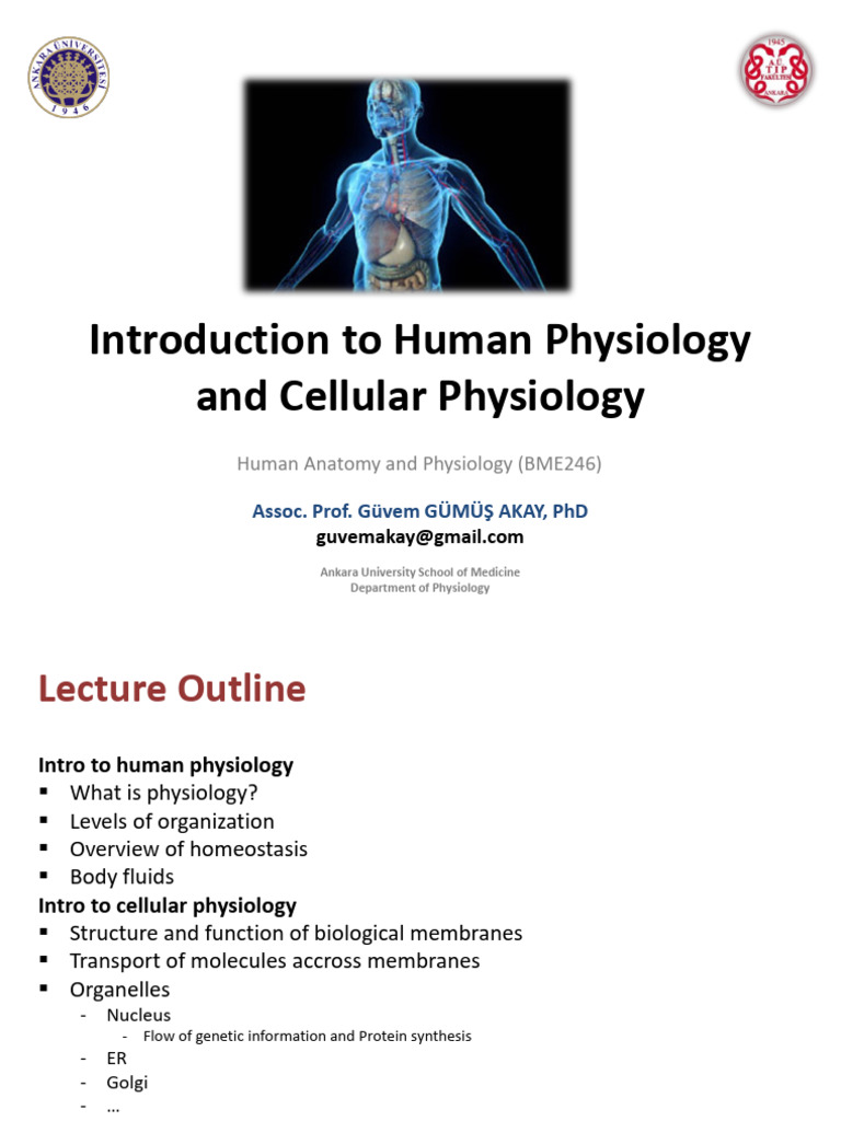 1 Introduction To Human - Cellular Physiology | PDF