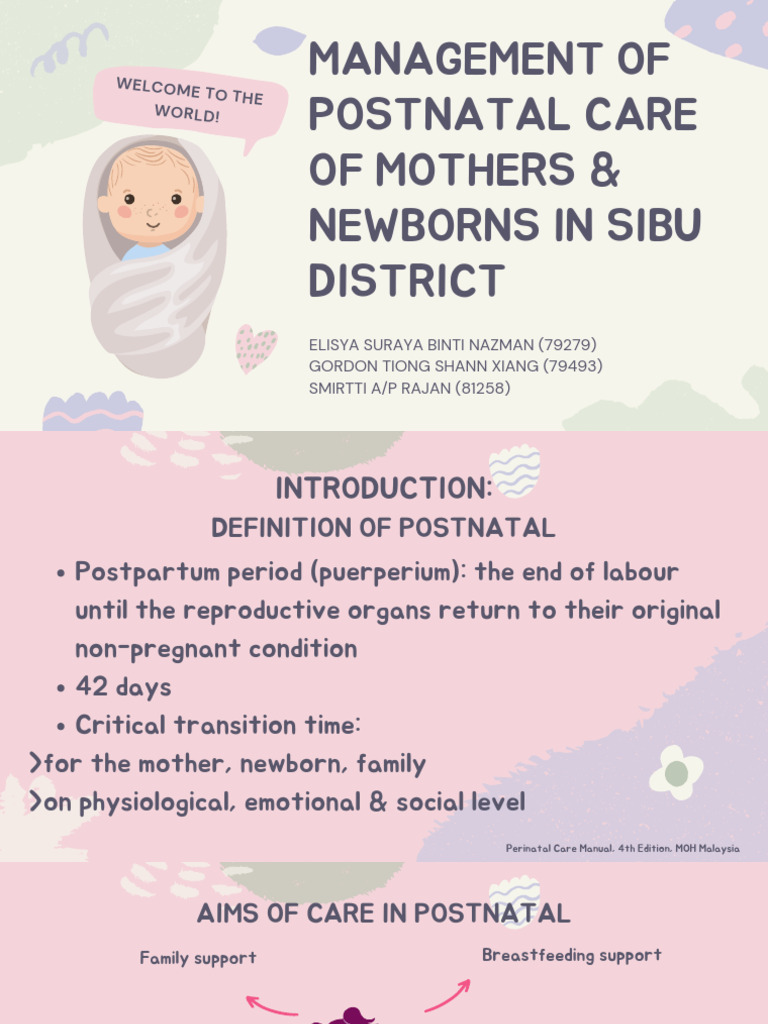 Management of Postnatal Care Sample | PDF