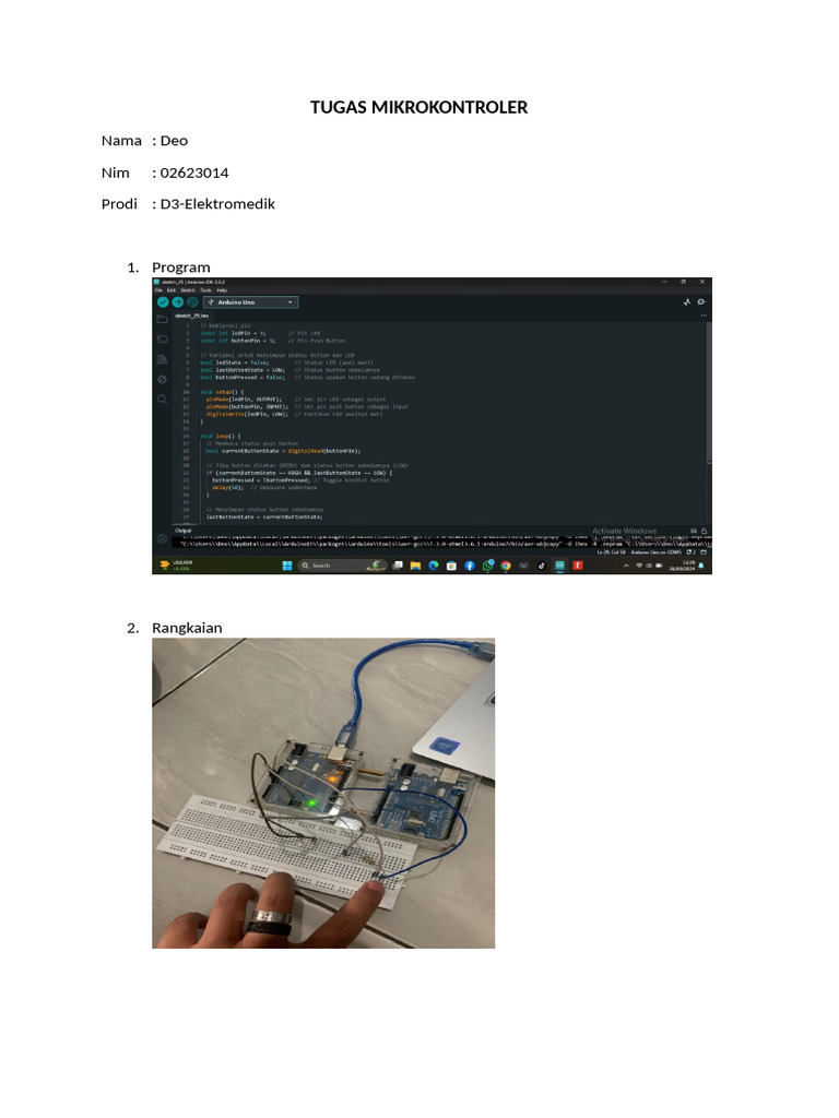 Tugas Mikrokontroler | PDF