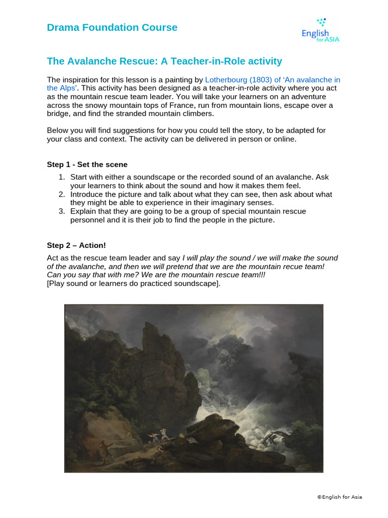 Study The Script (Avalanche Rescue) | PDF | Language Arts & Discipline