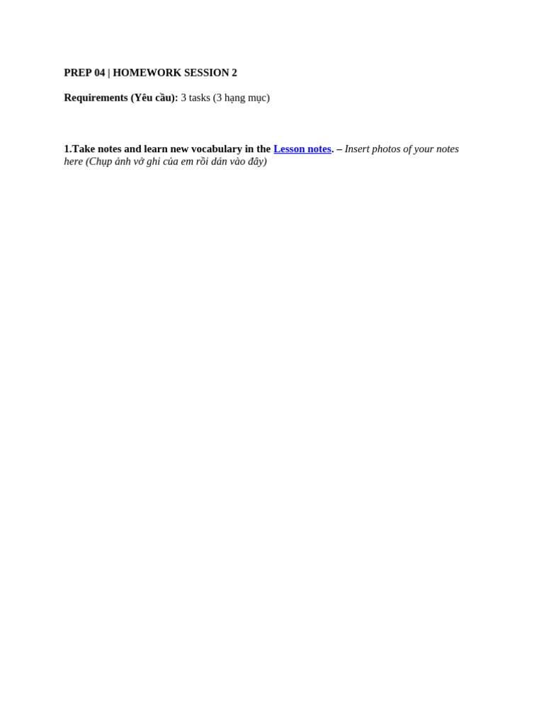 PREP 04 - Homework Session 1-1 | PDF