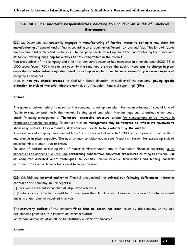 Chapter_2_General_Auditing_Principles_&_Auditor's_Responsiblities | PDF