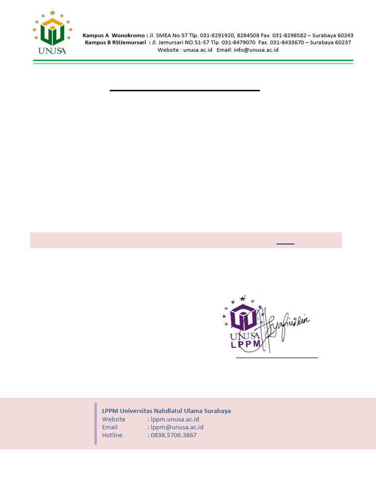 1657.UNUSA-LPPM - Adm.E.X.2024 Surat Keterangan Turnitin (EKSTERNAL ...