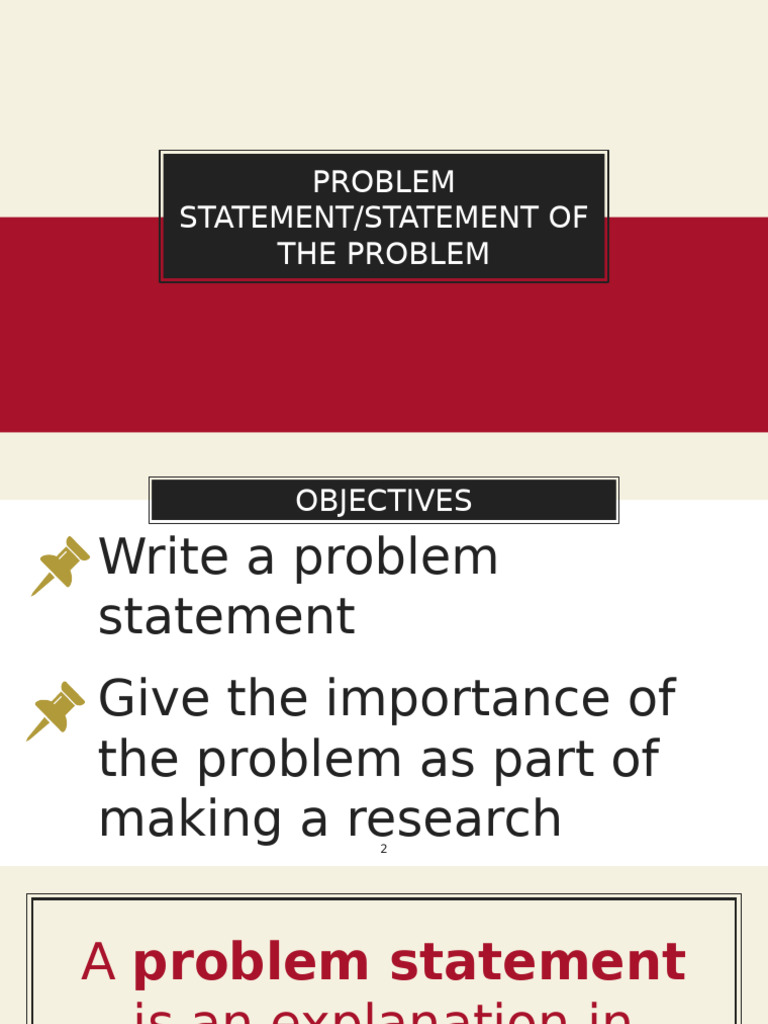 Problem Statement | PDF