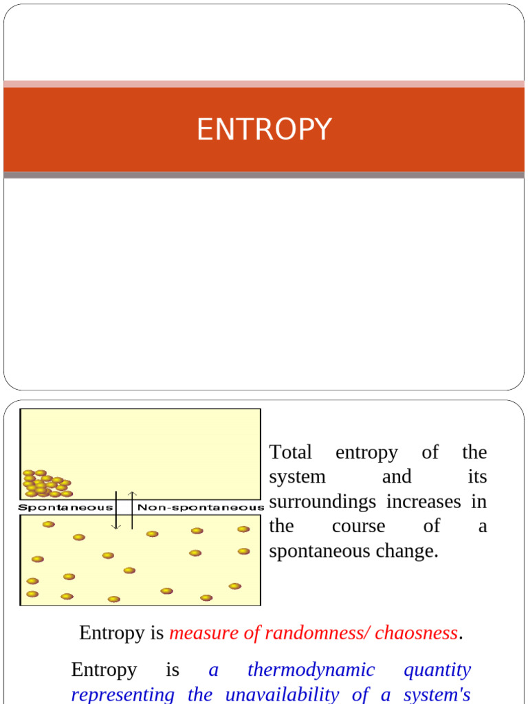 Unit II Entropy I | PDF