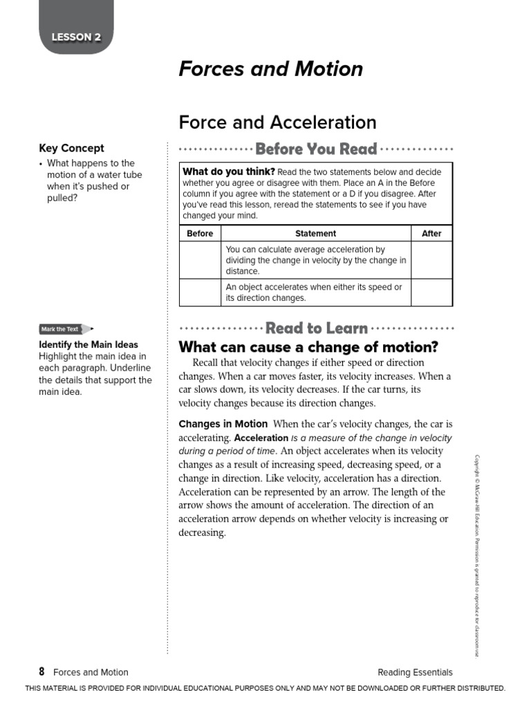 Lesson_2_Force_and_Acceleration | PDF