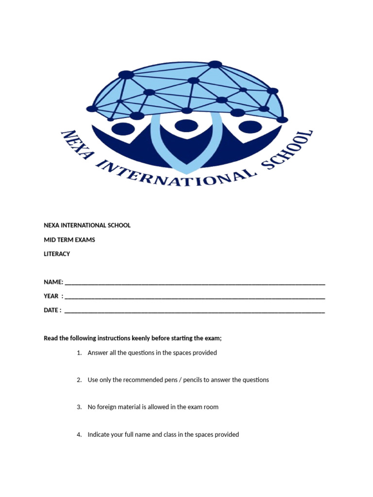 Year Seven Geography Mid Term EXAM | PDF