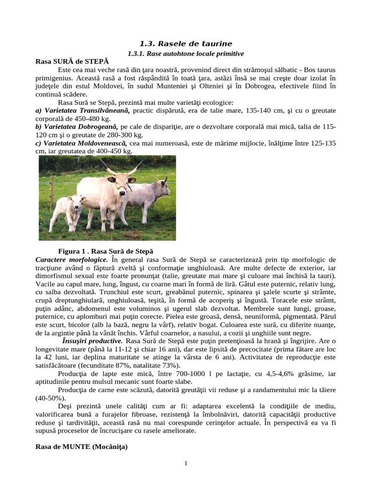 Rase de Animale Si Pasari | PDF