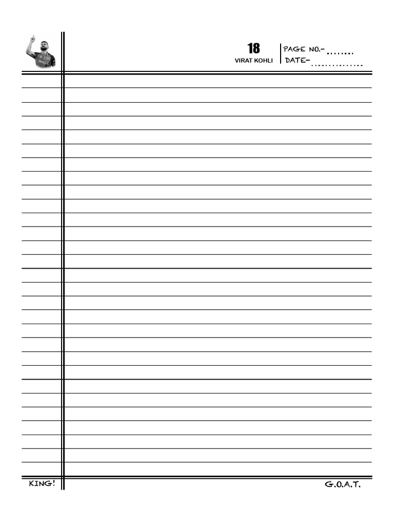 Virat Kohli Full Scape Page | PDF