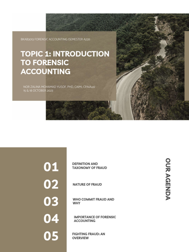 Forensic - Notes Topic 1 Pt.1 Introduction | PDF