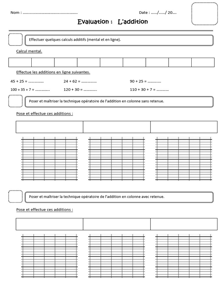 pdf_Addition-Ce2-Evaluation | PDF