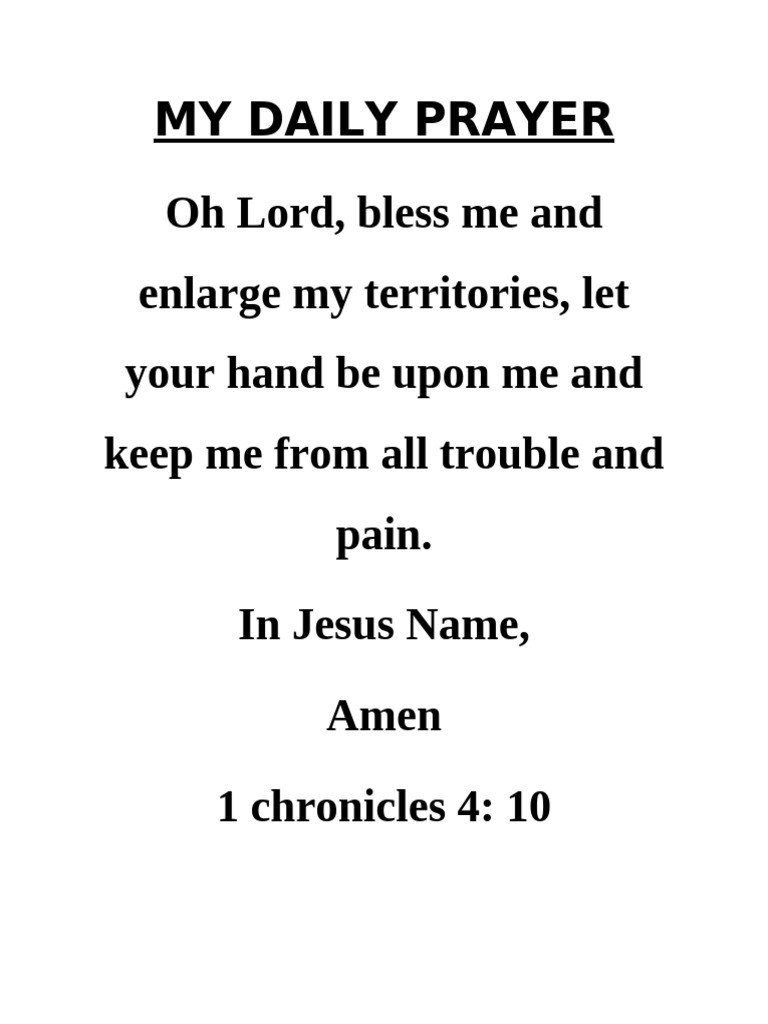 My Daily Prayer | PDF
