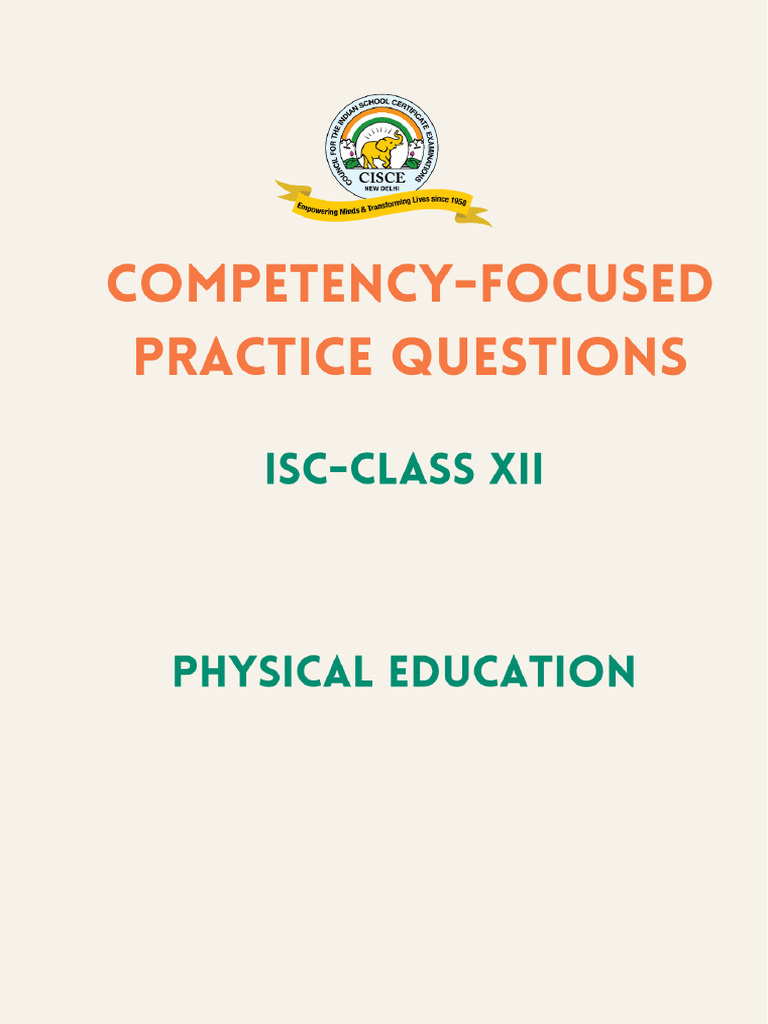 ISC Physical Education XII | PDF | Strength Training | Career & Growth
