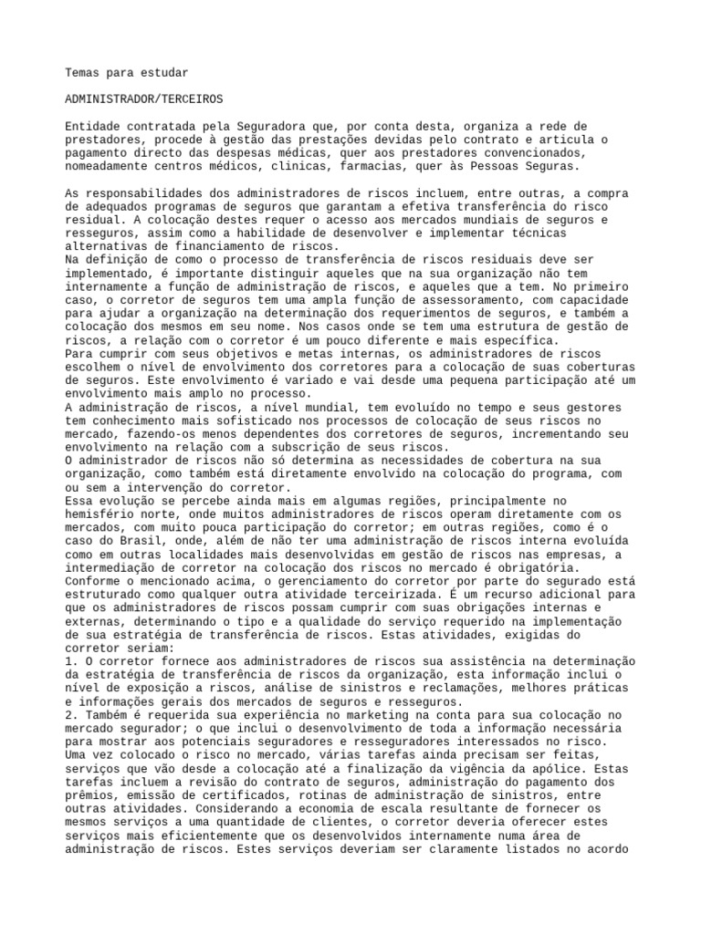 Temas para Estudar | PDF