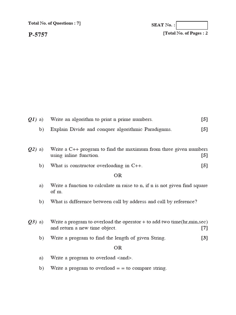 M.C.A 2019 PATTERN | PDF