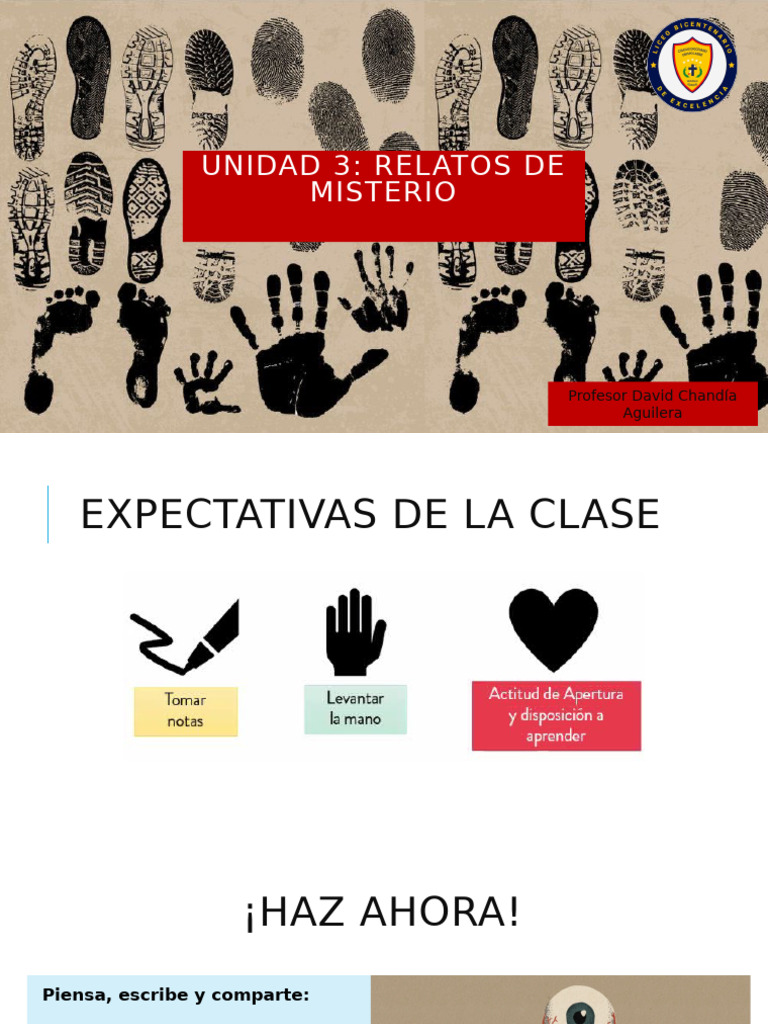Unidad 3 - Relatos de Misterio | PDF