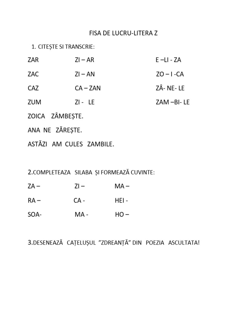 Fisa de Lucru CLR Clasa Preg | PDF