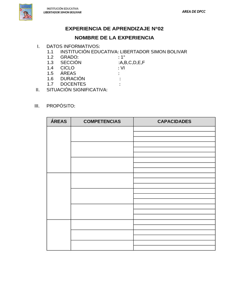 Experiencia de Aprendizaje #2 - CCSS | PDF