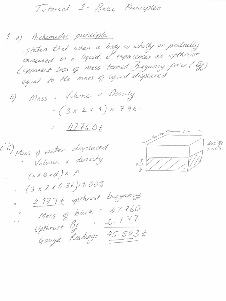 Tutorial 1 Basic Principles | PDF