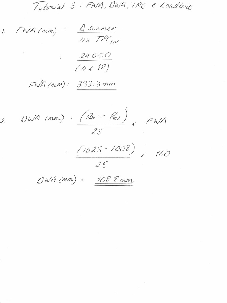 Tutorial 3 FWA, DWA 7 TPC | PDF