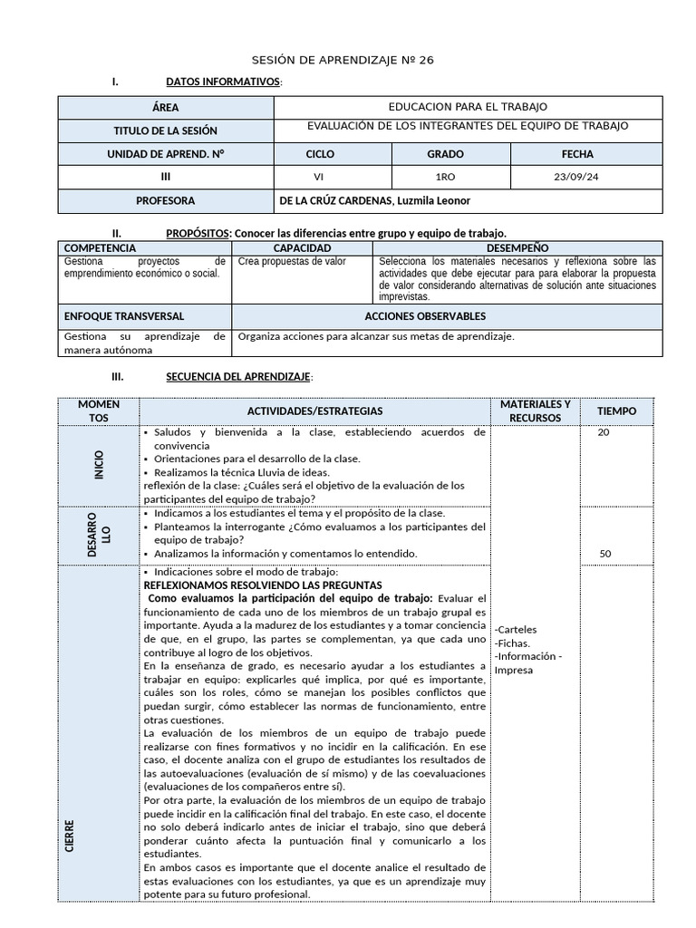 Sesion 17 Ept - 1ro | PDF