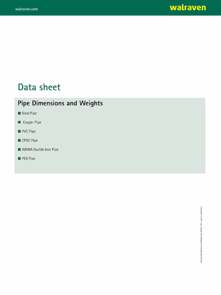 Pipe-Dimensions-and-Weights-Data-Sheet-US | PDF Pipe-Dimensions-and-Weights-Data-Sheet-US | PDF