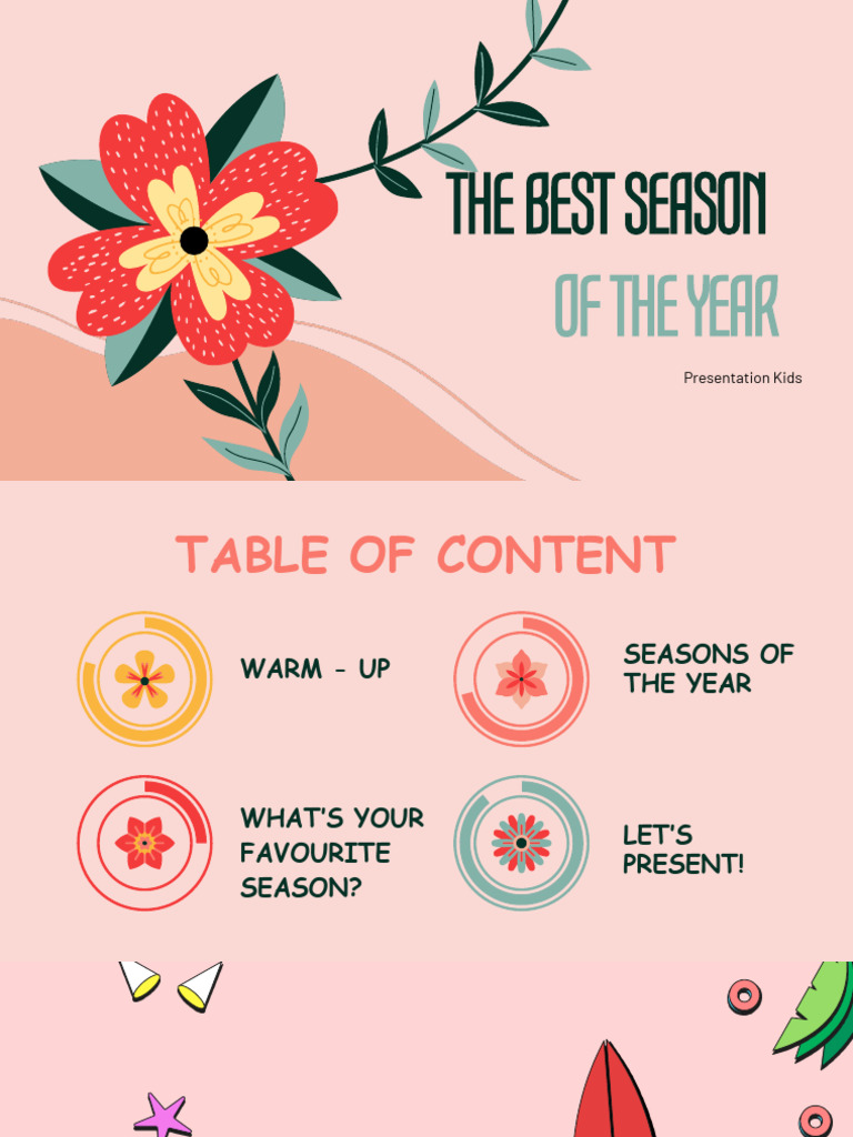 Presentation Kids - Lesson 23 - The Best Season of The Year | PDF
