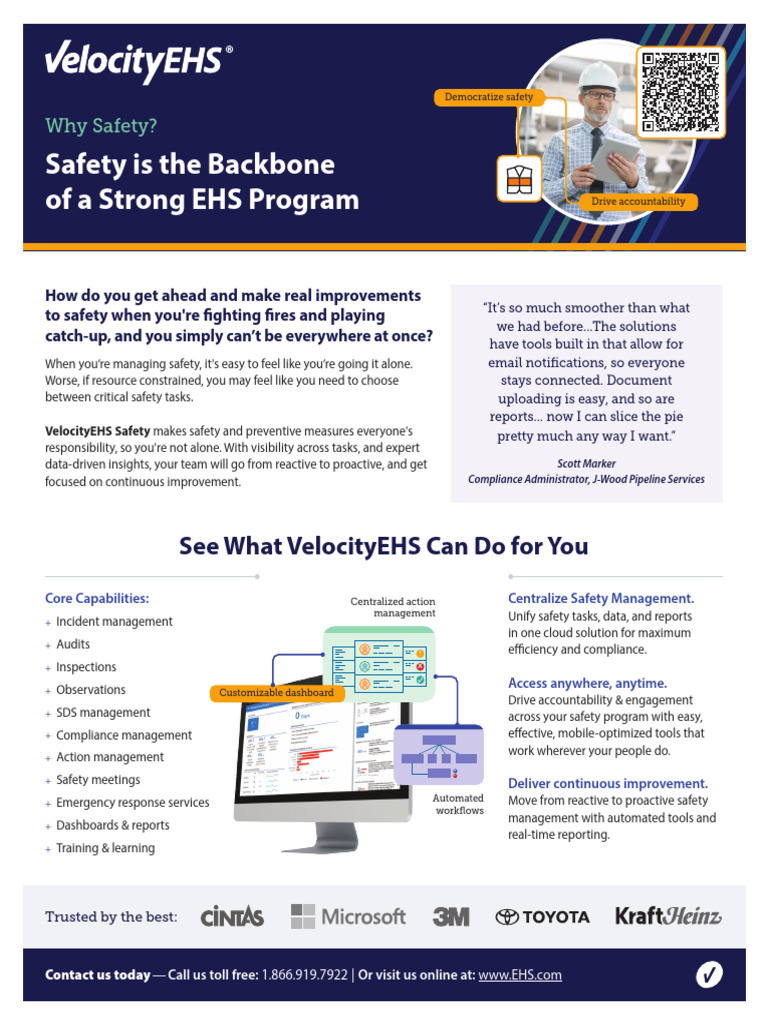 VelocityEHS Solution Sheet Safety | PDF