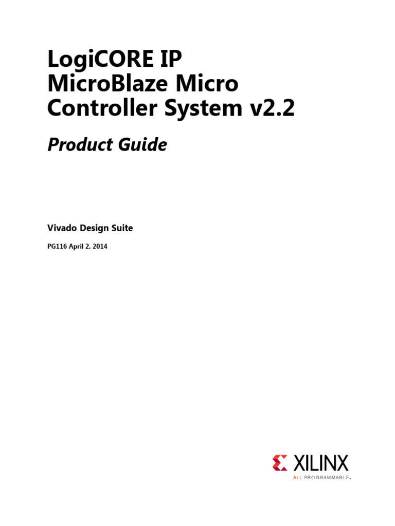 pg116 Microblaze Mcs | PDF