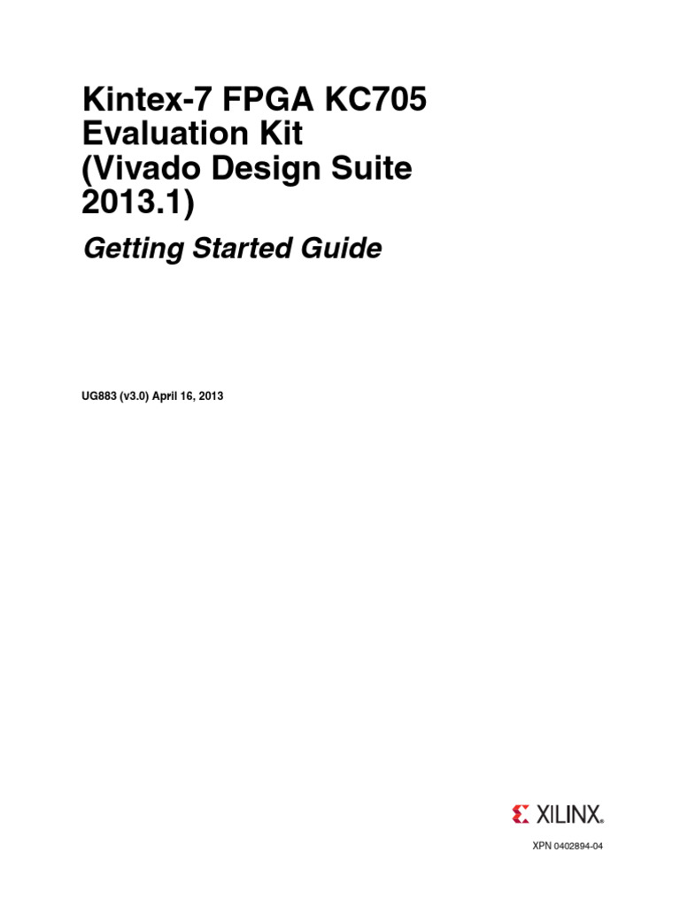Ug883 K7 KC705 Eval Kit | PDF