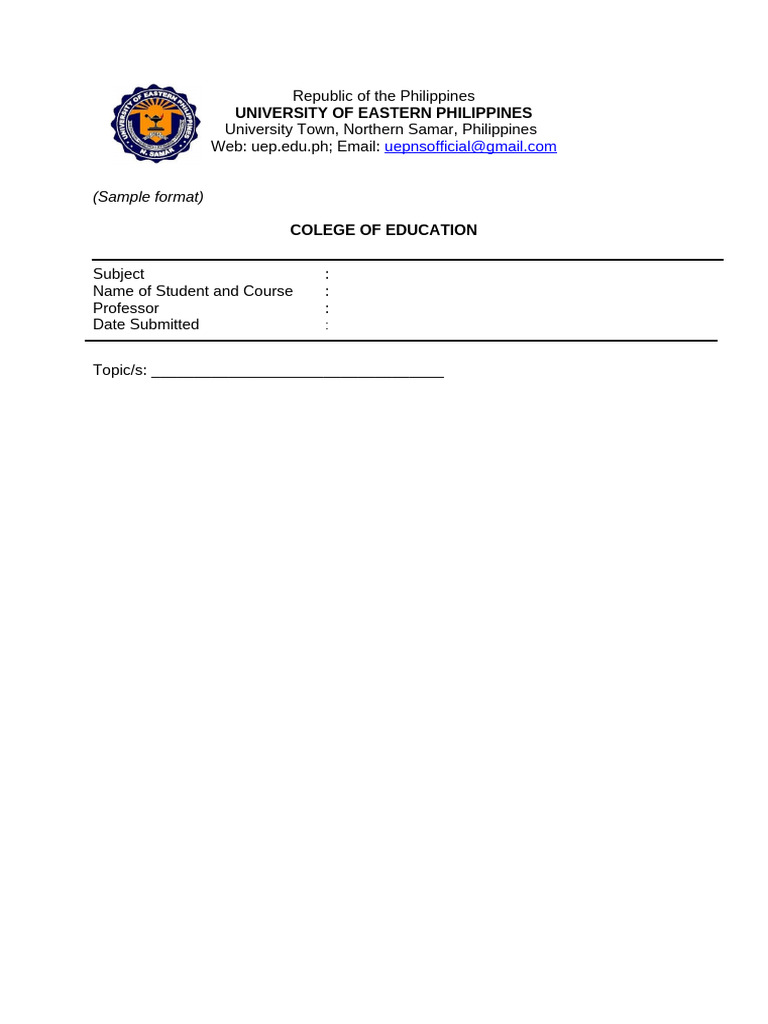 Educ 10 Portfolio Activity | PDF