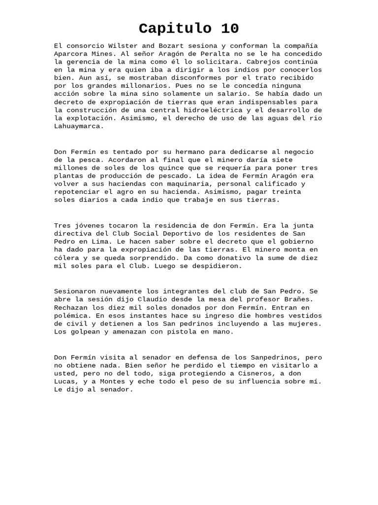 Capitulo 10 Todas Las Sangres | PDF