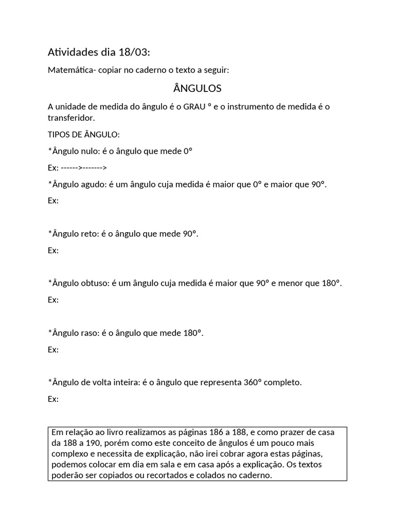 Atividades Matheus | PDF