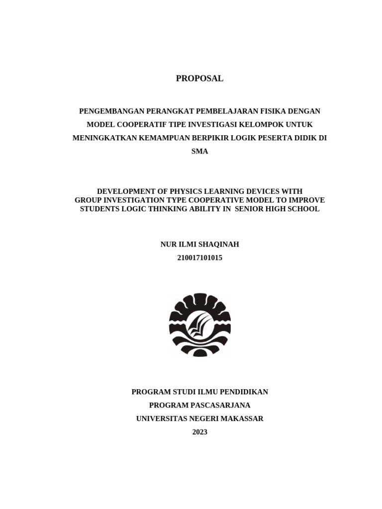 UJIAN PROPOSAL - Copy | PDF