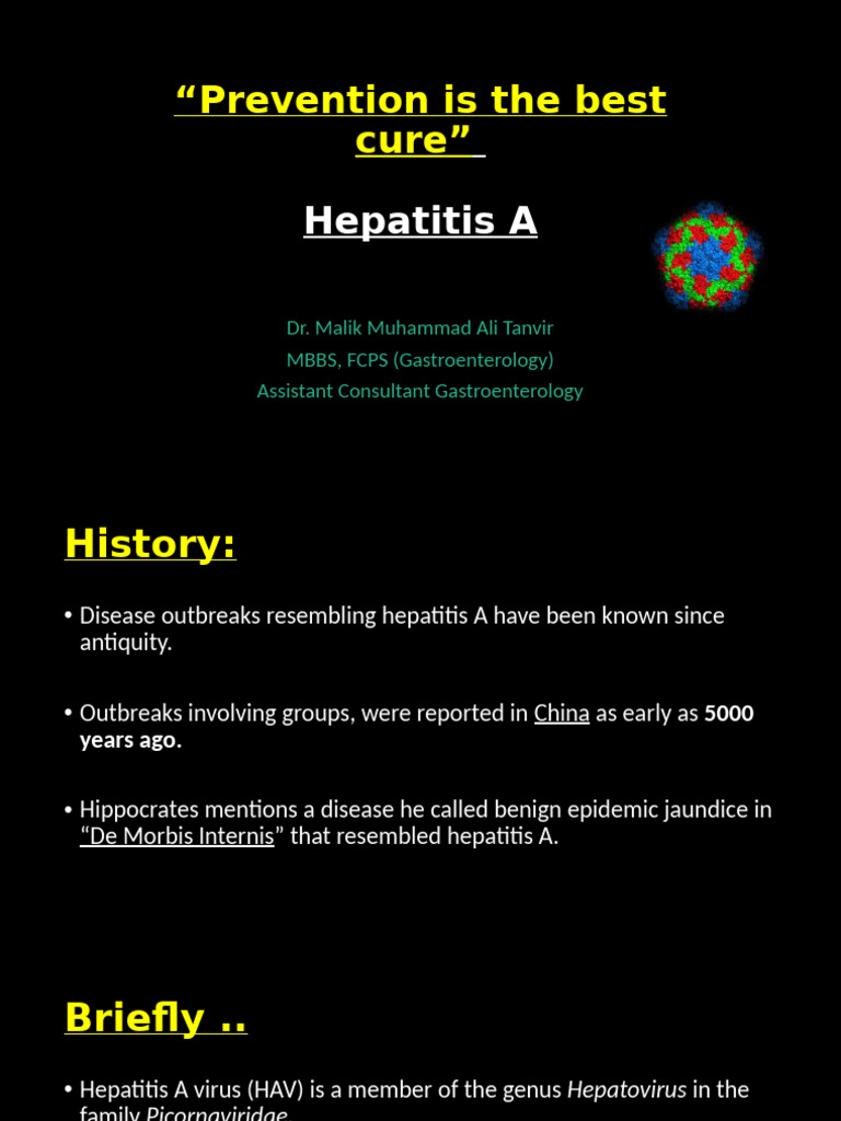 "Prevention Is The Best Cure": Hepatitis A | PDF