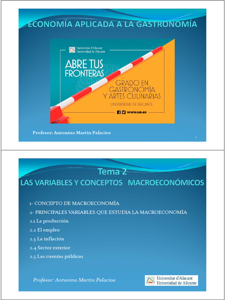 02 - Las Variables y Conceptos Macroeconómicos 2022 | PDF