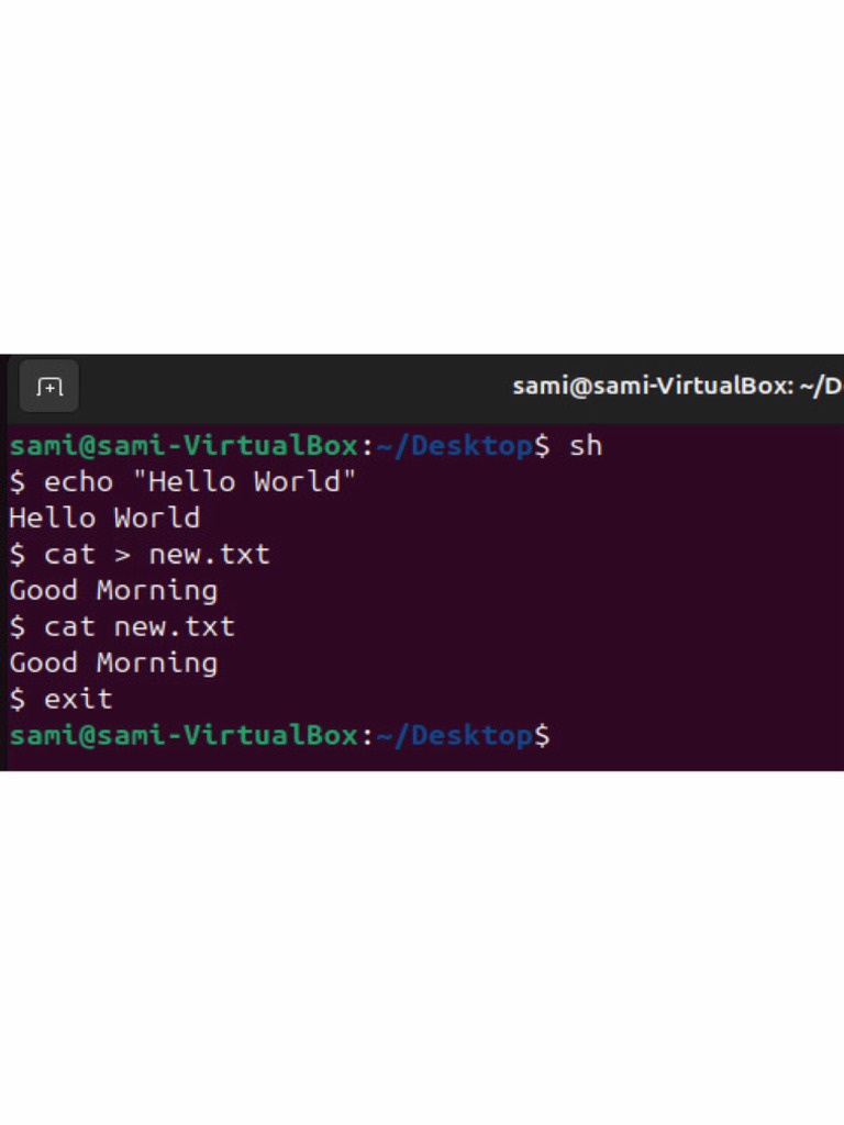 Linux Practical No - 6 Output | PDF