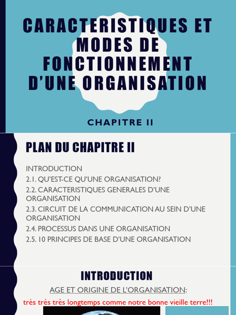 GDO CHAP II (1ère Partie) | PDF