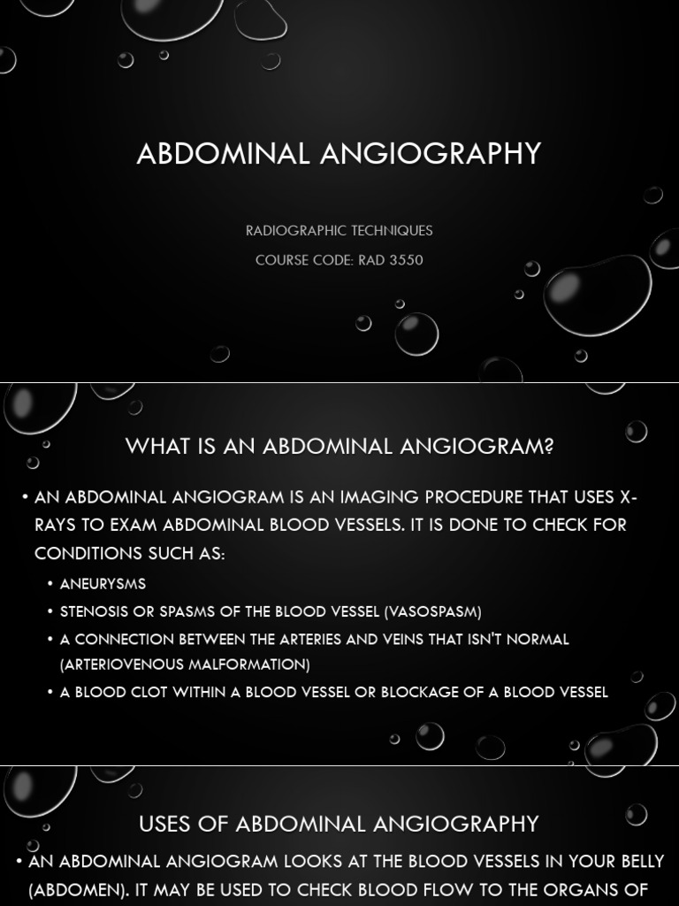 Abdominal Angiography | PDF