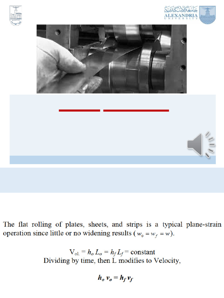 PE 326 -Lecture # 6--Flat Rolling | PDF