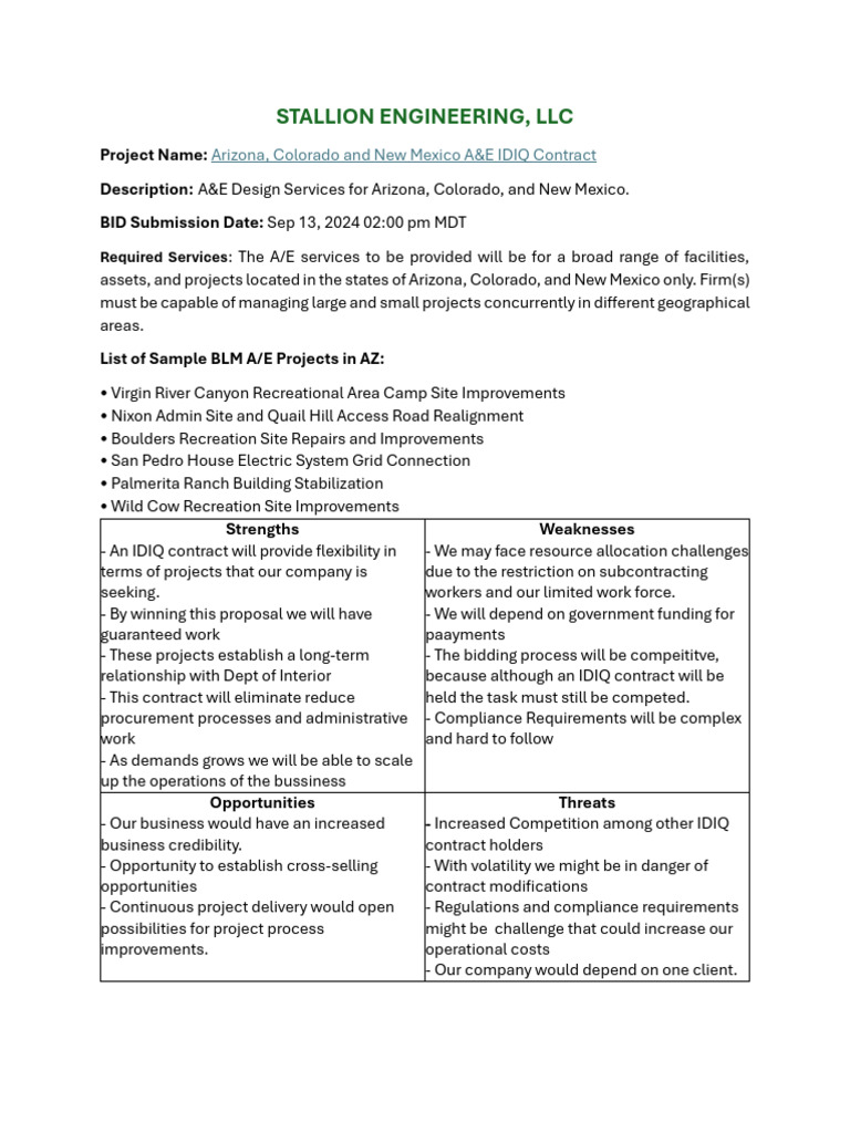 Annotated-Project Bid Proposal | PDF