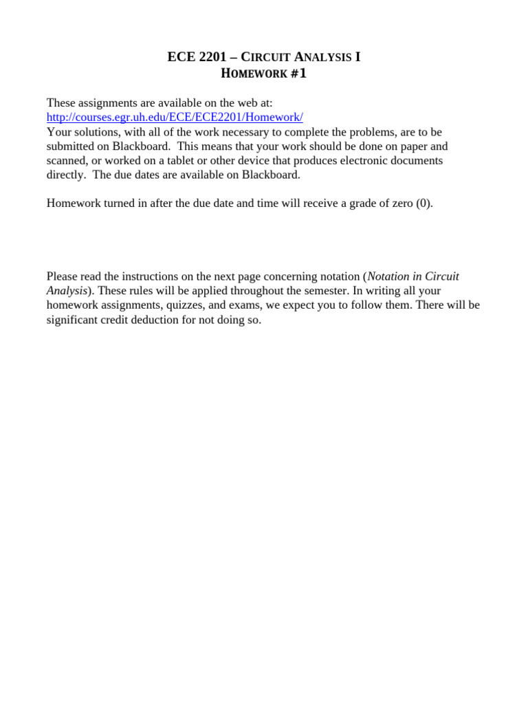 2201 Homework 01 | PDF